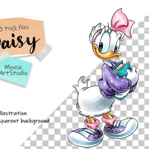 Daisy Duck Pretty Daisy PNG Sublimation Design Digital - Etsy