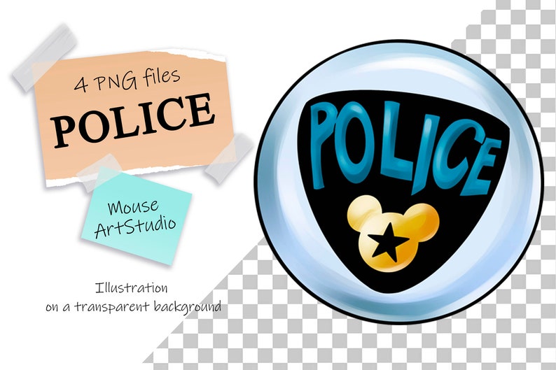 Mickey Mouse PNG Police Sublimation Design Digital - Etsy Australia