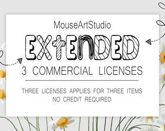 Ninaninacraft's Bundle of 3 Extended Commercial Licenses for Clip Art ...