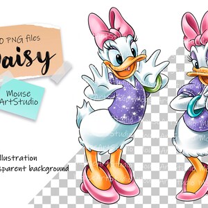 Daisy Duck Pretty Daisy PNG Sublimation Design Digital - Etsy