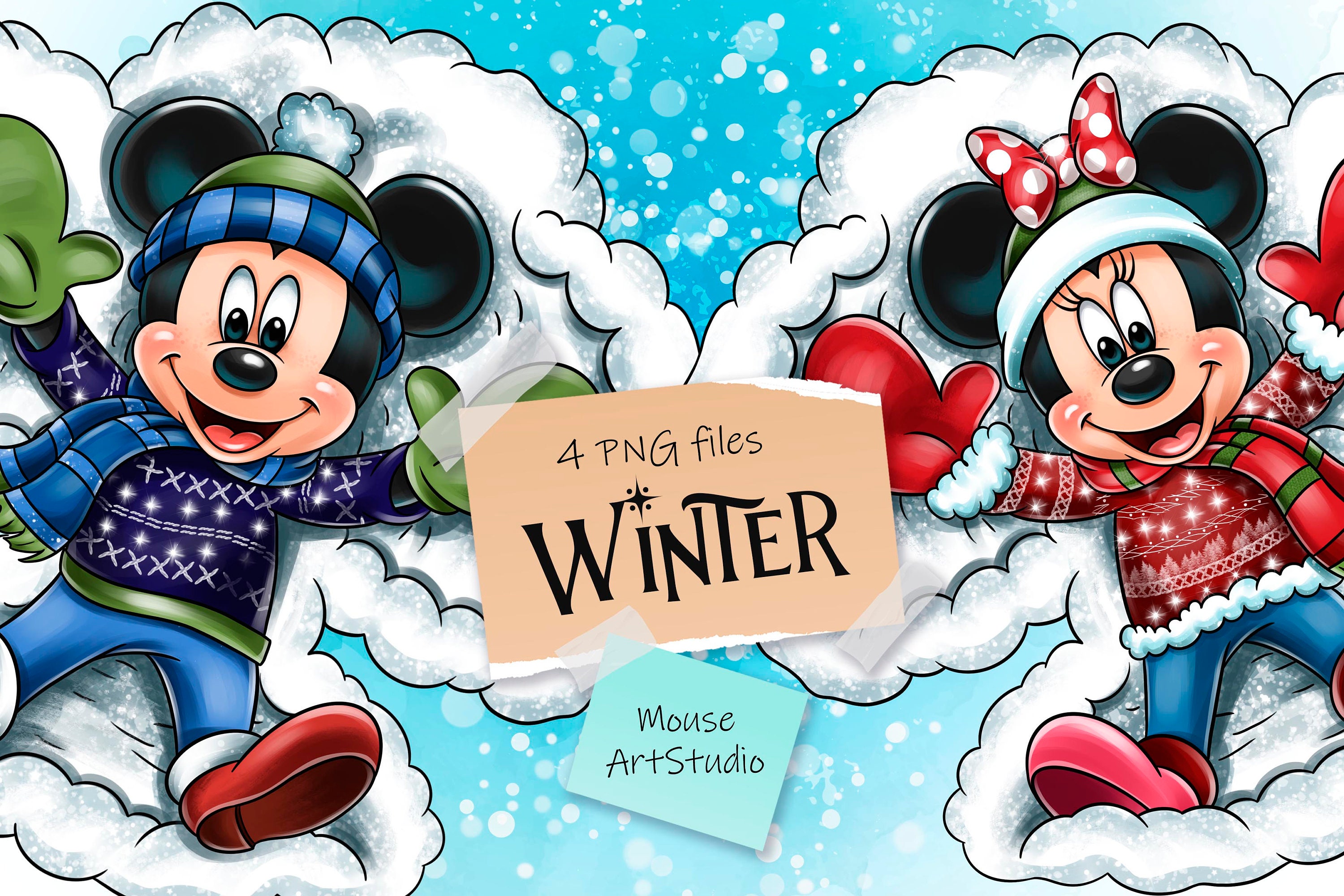Winter Minnie PNG Mickey Mouse PNG Snowball Sublimation - Etsy Australia