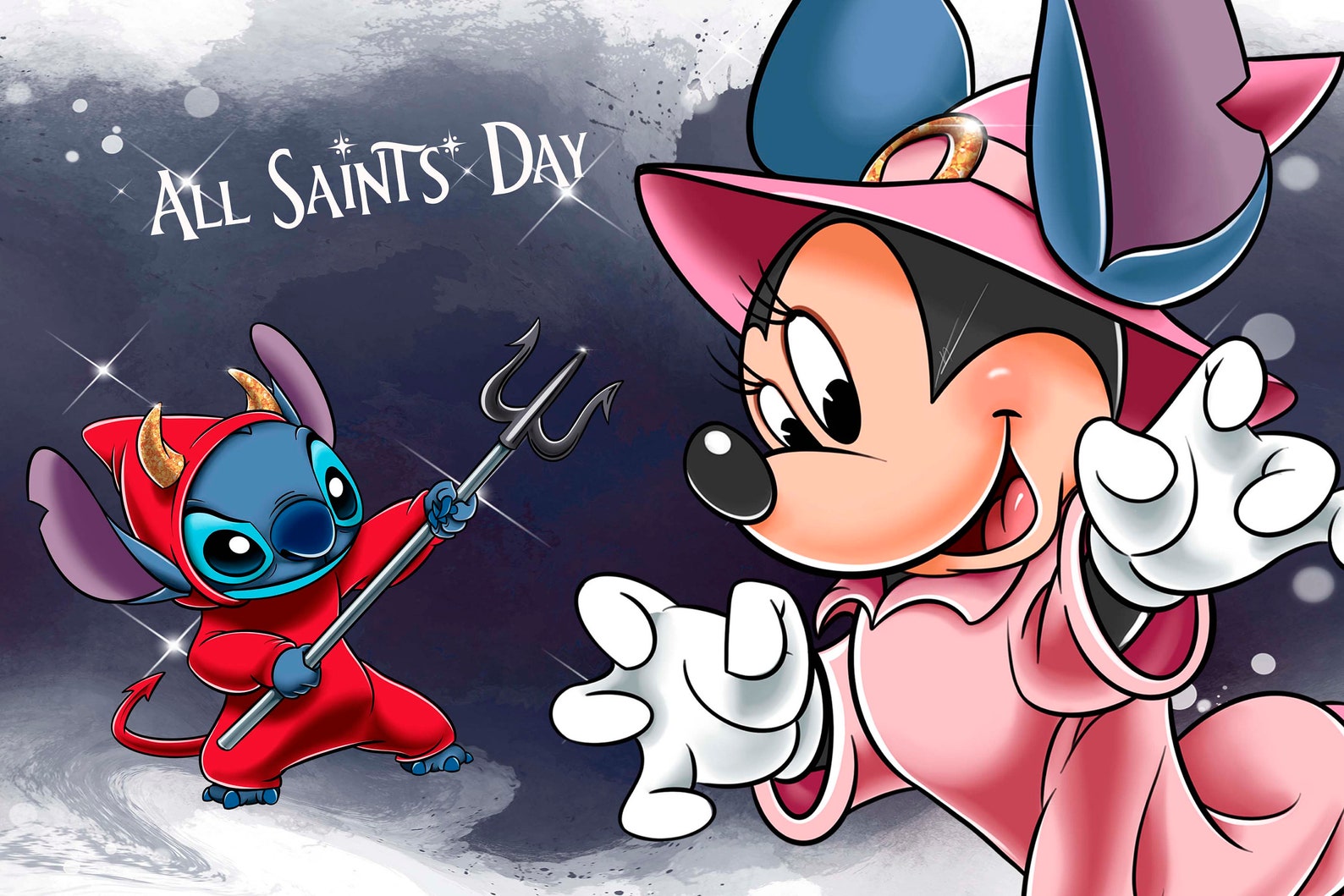 All Saints' Day Minnie PNG Mickey Mouse Stitch PNG - Etsy