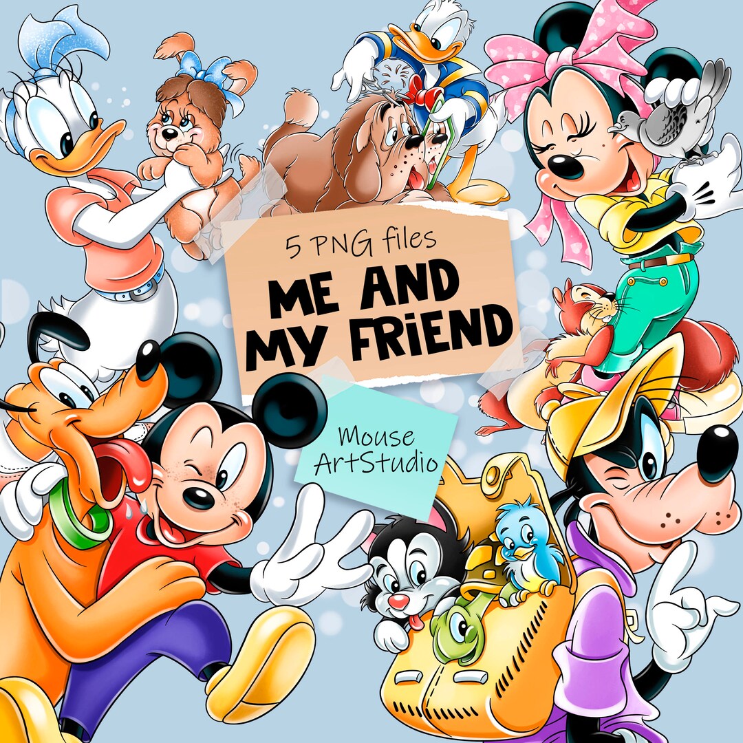 Me and My Friend, Mickey and Minnie, Donald and Daisy, Favorite Animals ...