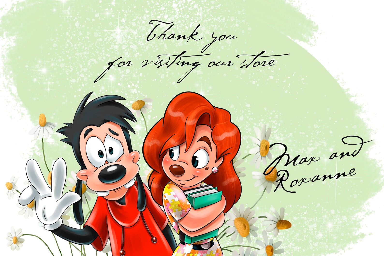 Max and Roxanne, A Goofy Movie, Sublimation Design, Digital ...