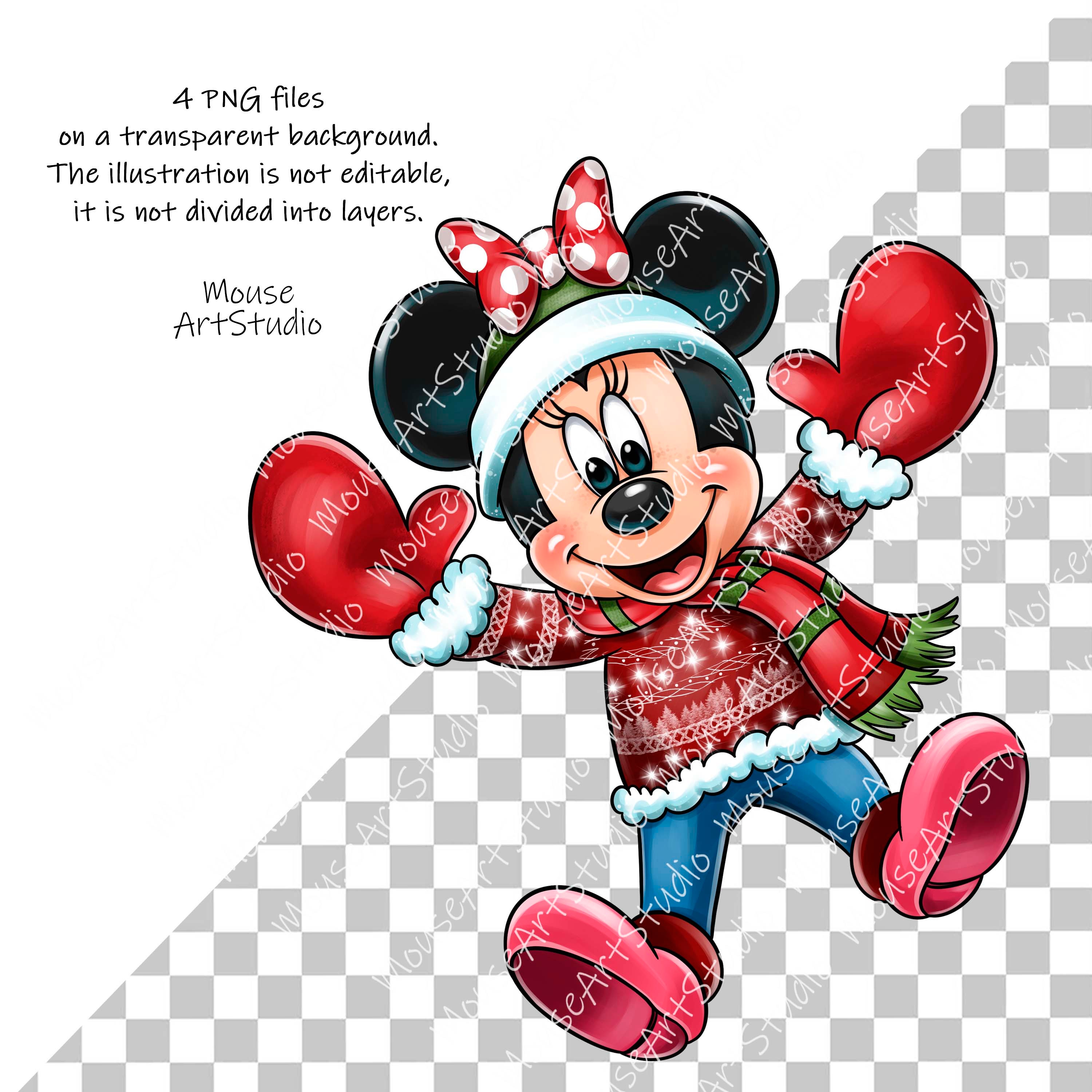 Winter, Minnie PNG, Mickey Mouse PNG, Snowball, Sublimation Design ...