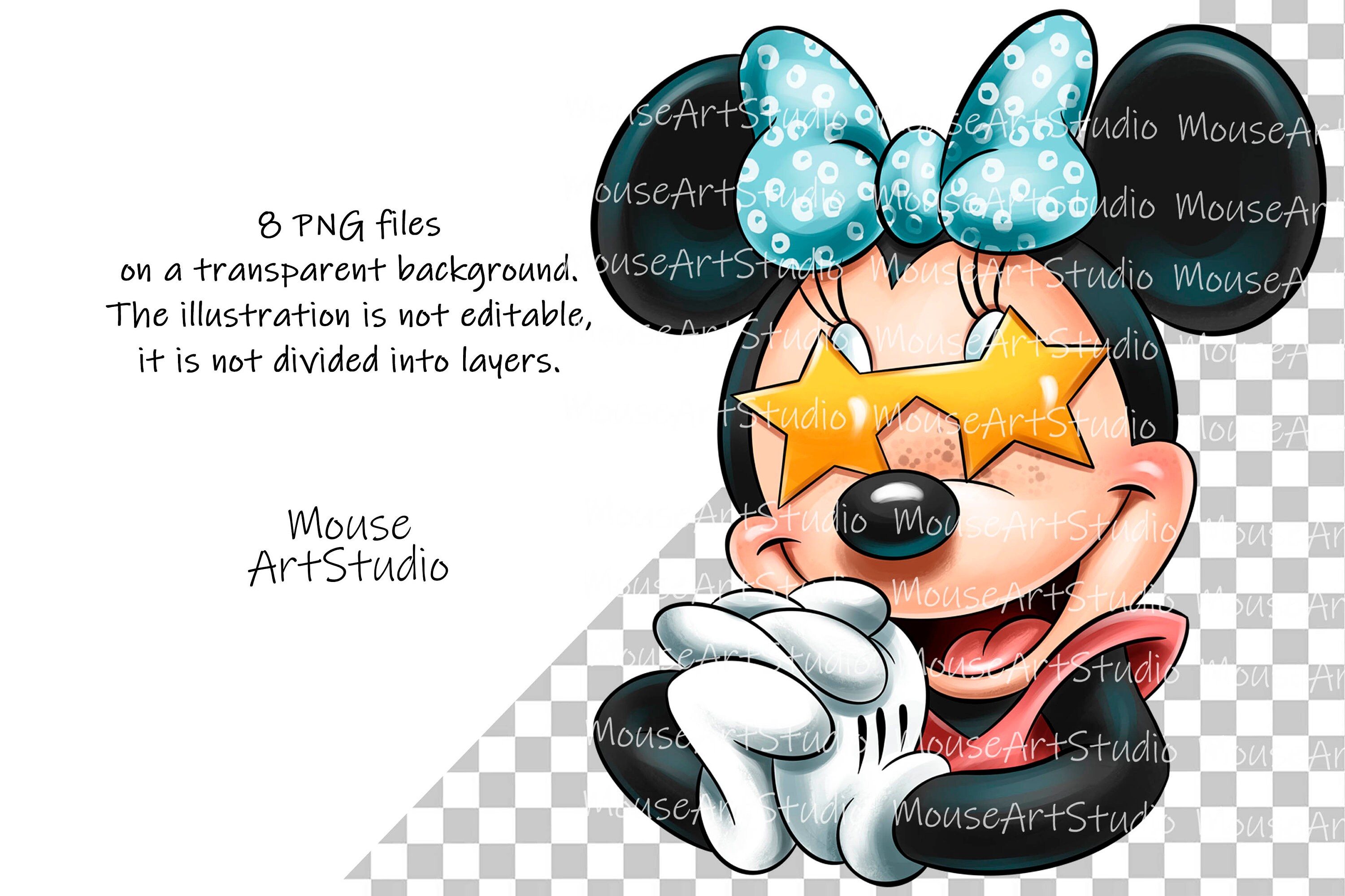 Summer Mickey Mouse Minnie Mouse PNG Digital Illustration - Etsy Canada