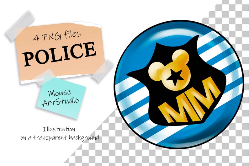 Mickey Mouse PNG Police Sublimation Design Digital - Etsy Australia