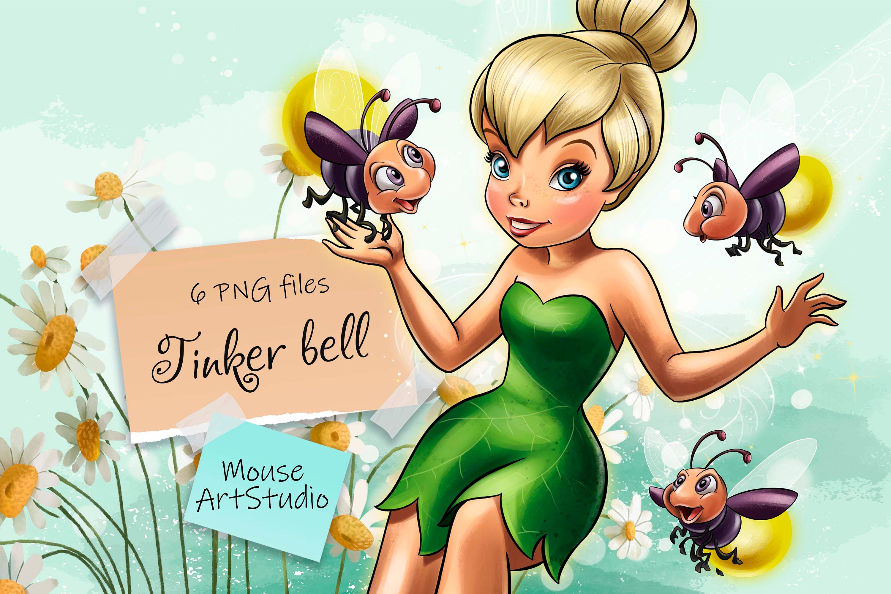 Tinker Bell Forest Fairy Sublimation Design Digital - Etsy