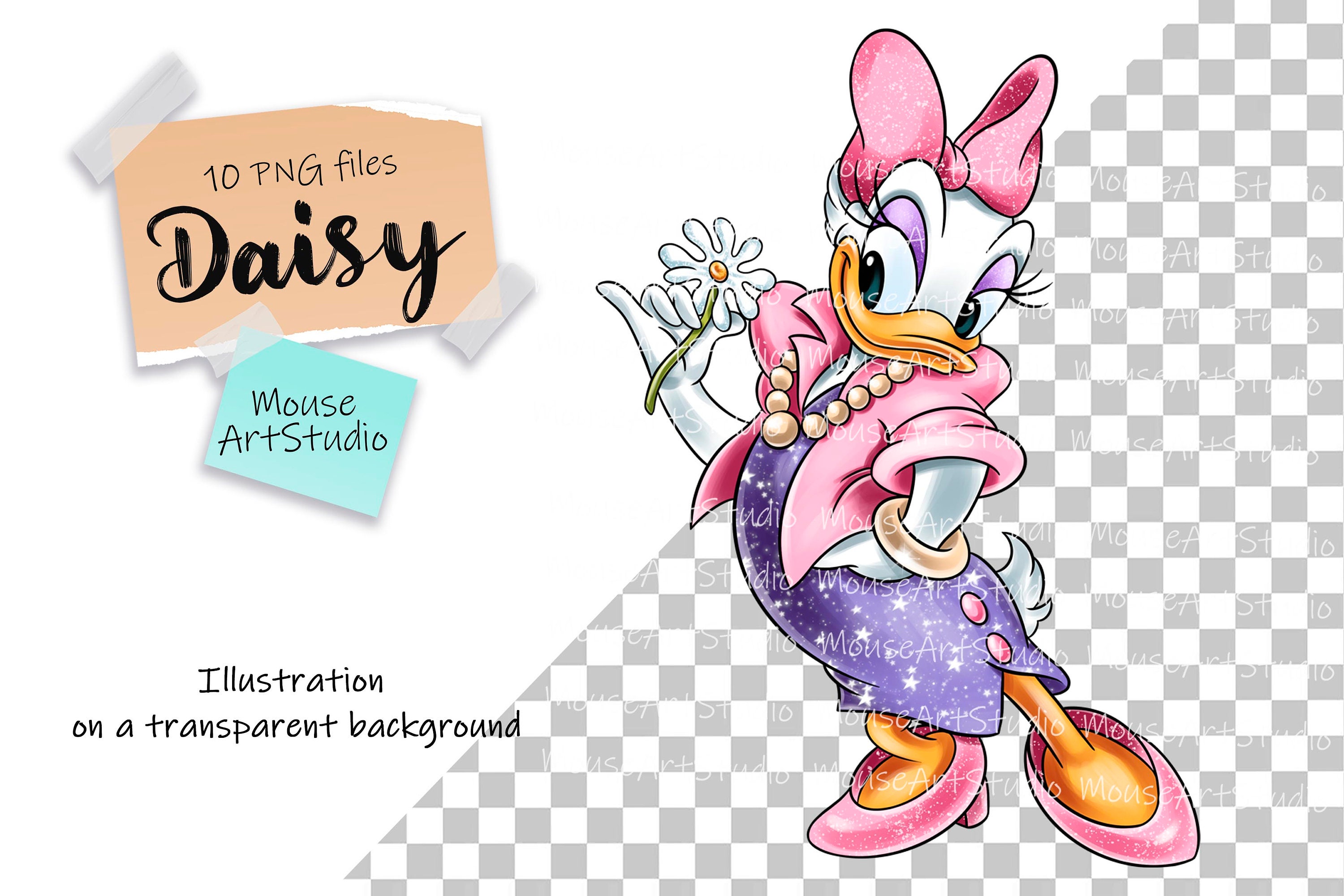 Daisy Duck Pretty Daisy PNG Sublimation Design Digital - Etsy Canada