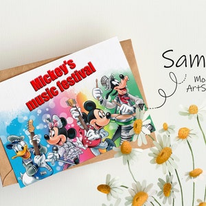 Music Festival, Minnie PNG, Mickey Mouse, Donald, Goofy, Digital ...