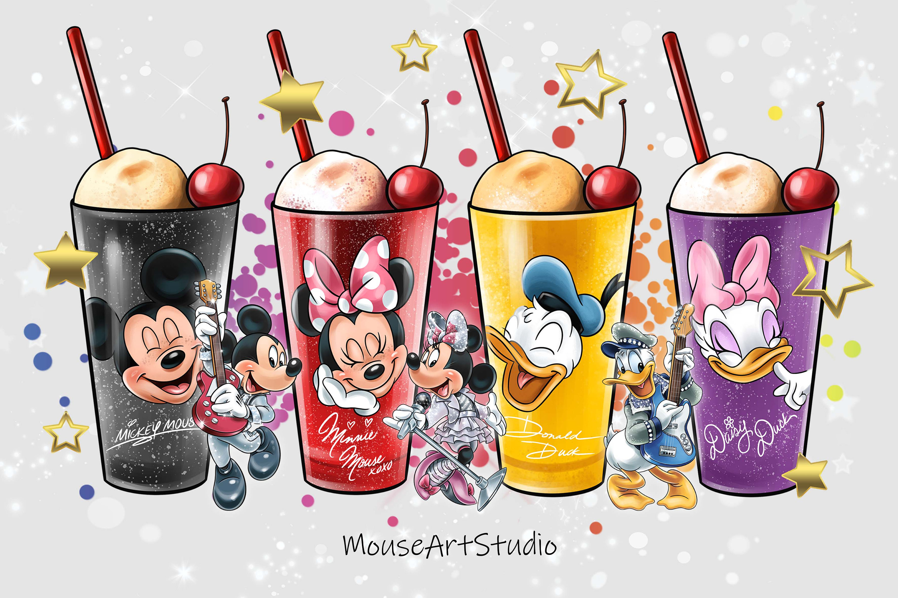 Drinks From Mickey and His Friends Minnie PNG Mickey Mouse - Etsy