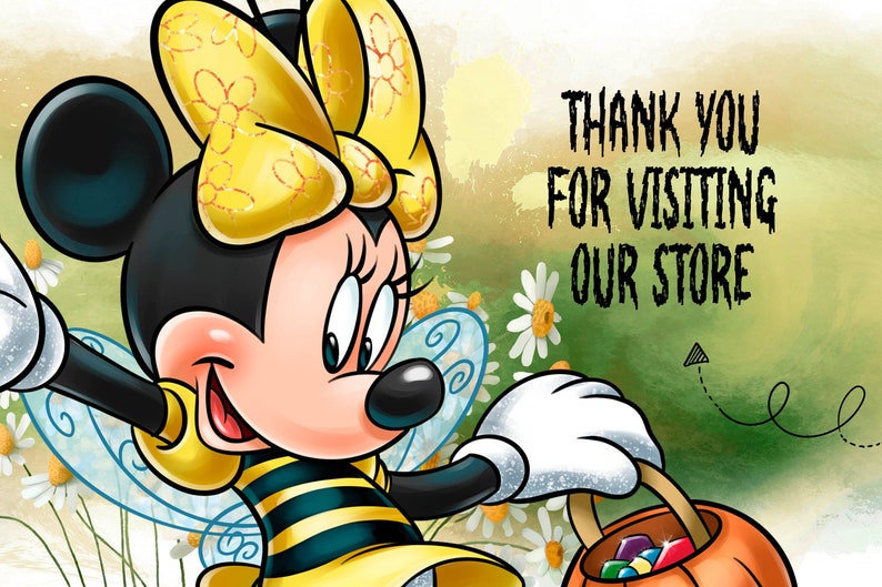 Minnie the Bee Halloween Minnie Mouse PNG Sublimation - Etsy