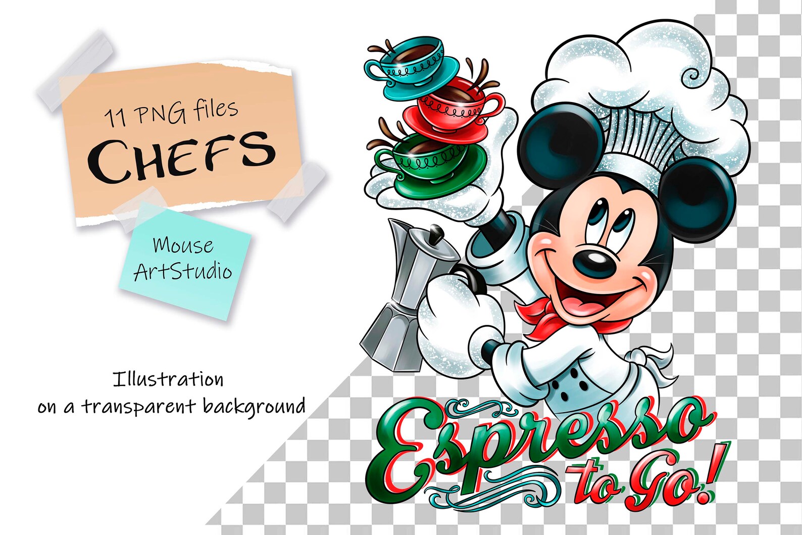 Chefs, Minnie PNG, Mickey Mouse, Daisy Duck, Donald, Goofy, Pluto ...