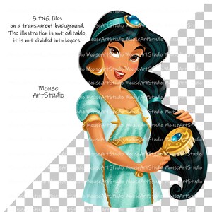 Jasmine, Princess of Agrabah, Beloved of Aladdin, Sublimation Design ...