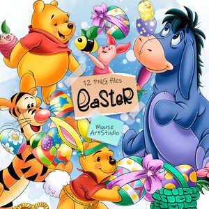 Easter, Winnie the Pooh and Friends, Mouse Art Studio, Sublimation ...