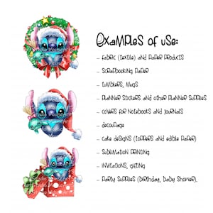Lilo and Stitch, Gifts, Merry Christmas, Sublimation Design, Digital ...