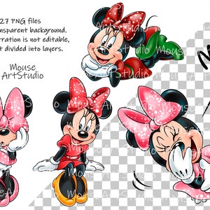 Minnie Mouse, Fashionista, Sublimation Design, Digital Illustration ...