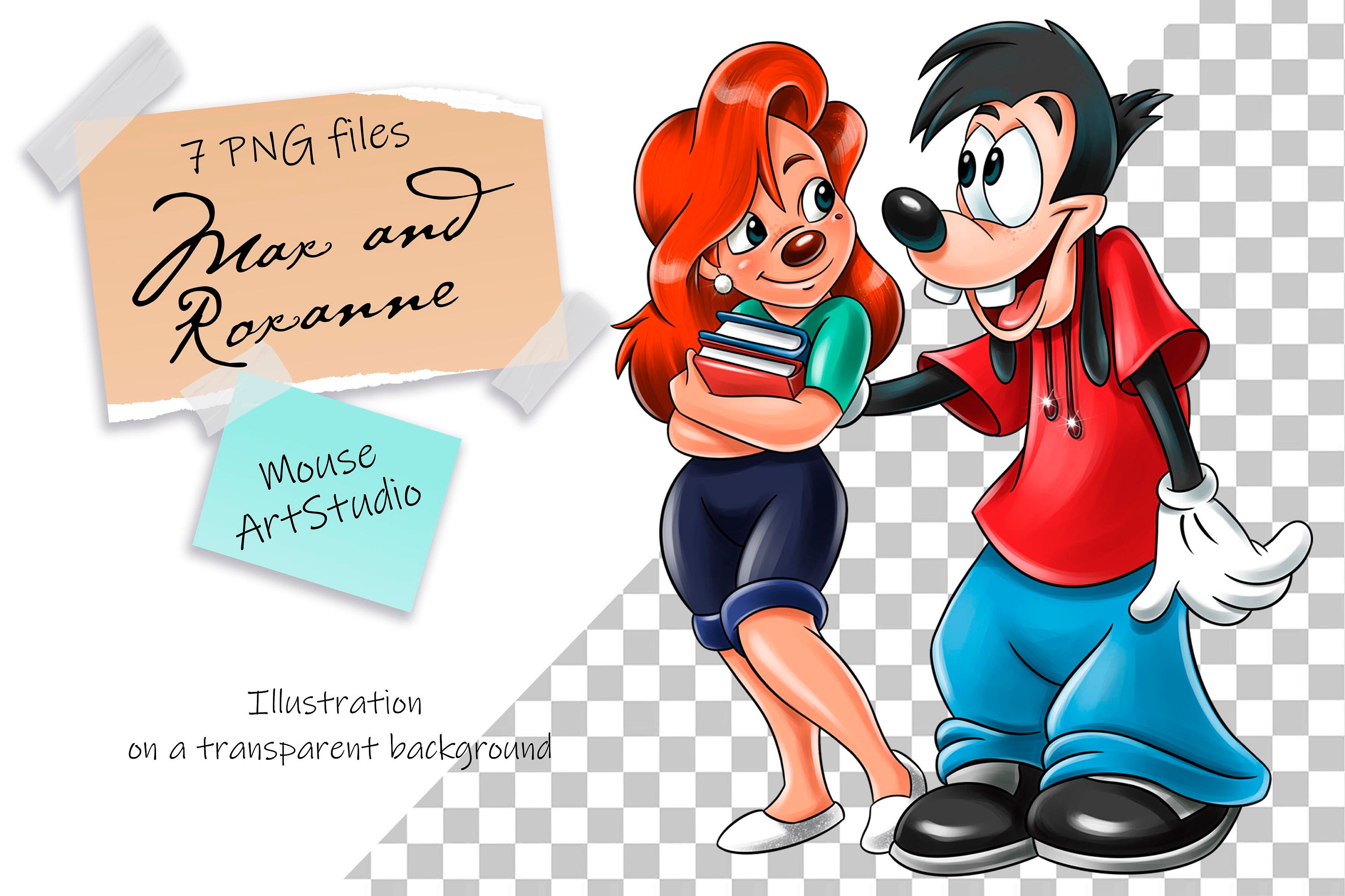 Max and Roxanne A Goofy Movie Sublimation Design Digital - Etsy Canada