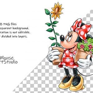 Gardeners, Mickey Mouse, Minnie Mouse, Sublimation Design, Digital ...