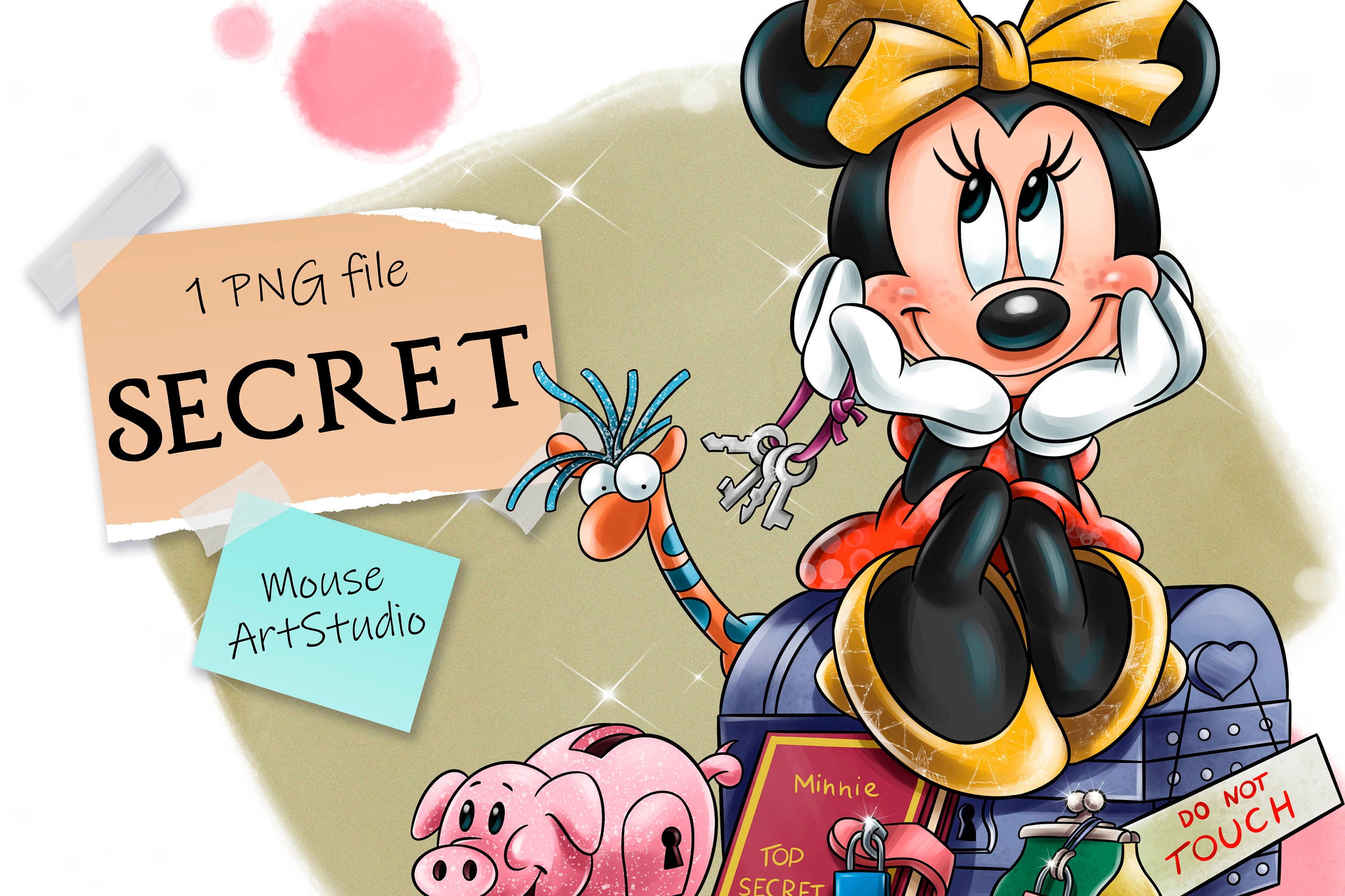 Secrets Of Minnie Mouse Sublimation Design Digital Etsy