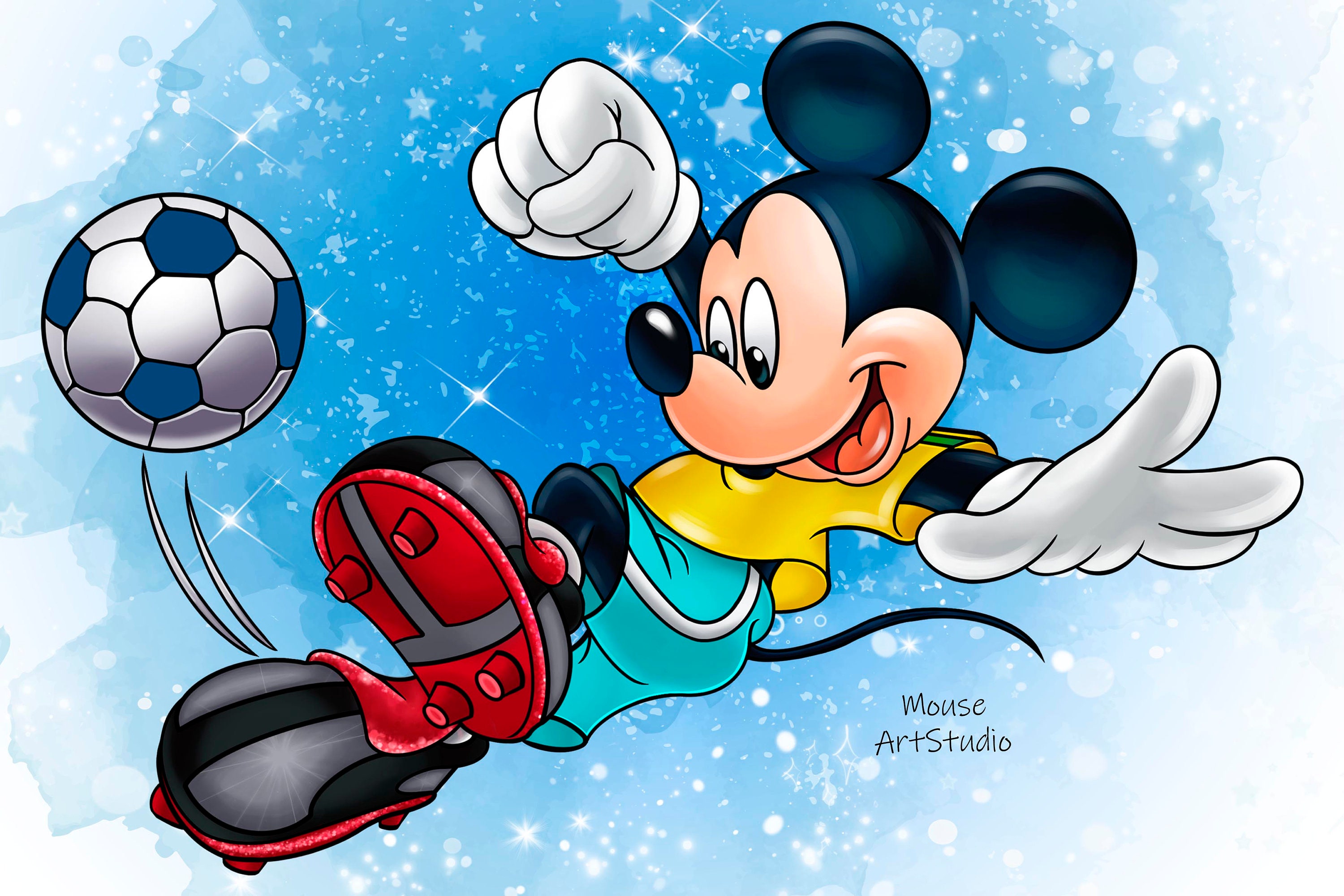 Mickey Mouse PNG Football Sublimation Design Digital - Etsy UK