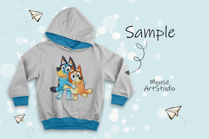 Bluey Blue Heeler Bingo Digital Illustration Fabric - Etsy Canada