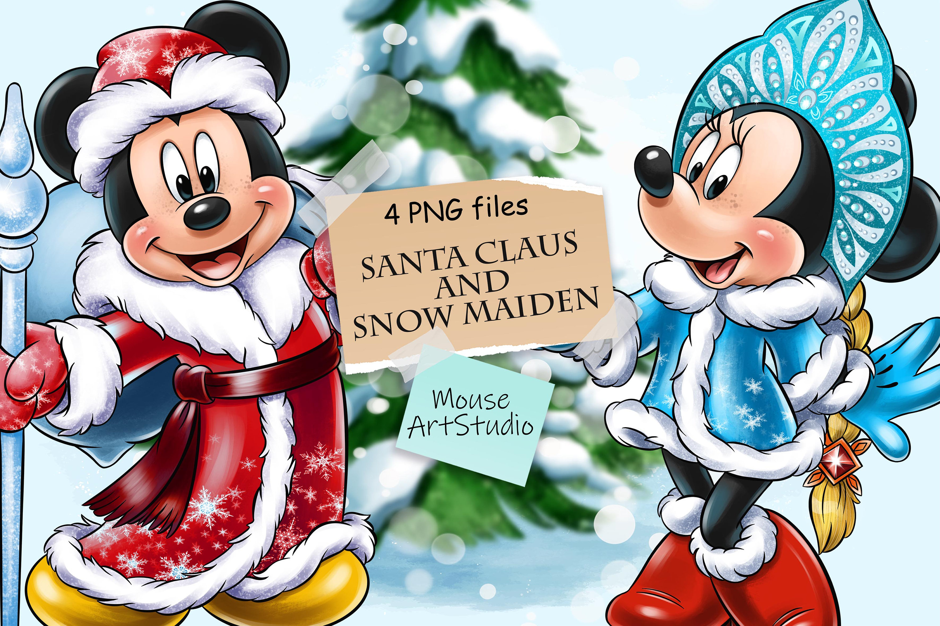Clip Art Christmas Mickey