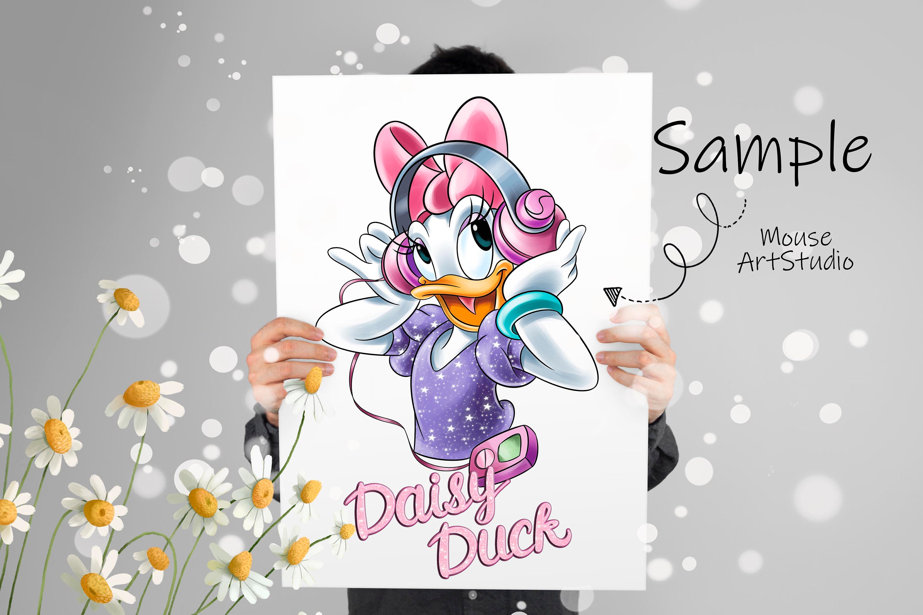 Daisy Duck Pretty Daisy PNG Sublimation Design Digital - Etsy Canada