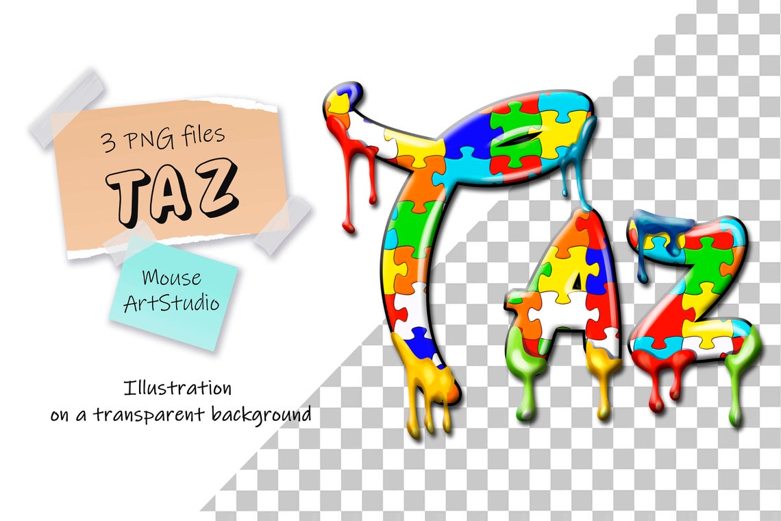 Taz PNG Tasmanian Devil Taz-mania Digital Illustration - Etsy