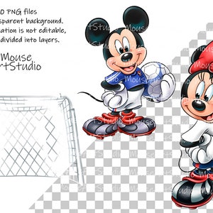 Football, Mickey Mouse, Minnie Mouse, Donald and Daisy, Goofy ...
