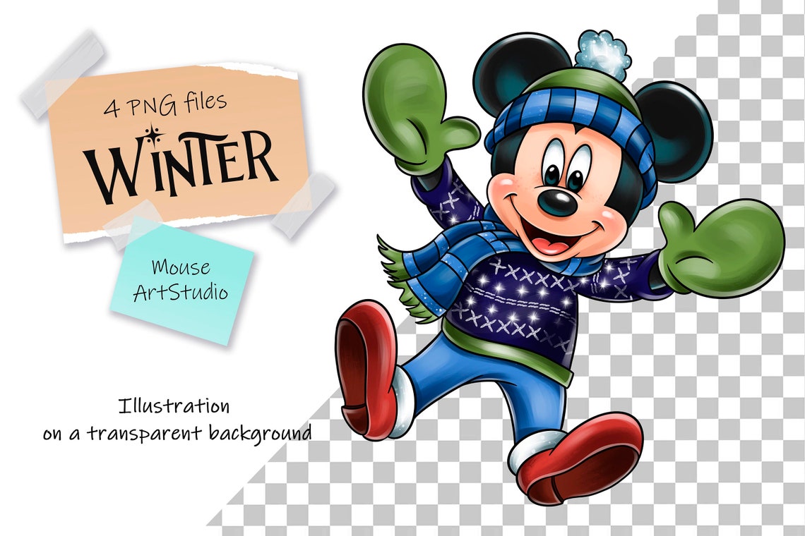 Winter Minnie PNG Mickey Mouse PNG Snowball Sublimation - Etsy