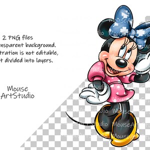 Mickey Mouse, Minnie Mouse, Digital Illustration, Fabric Printing ...