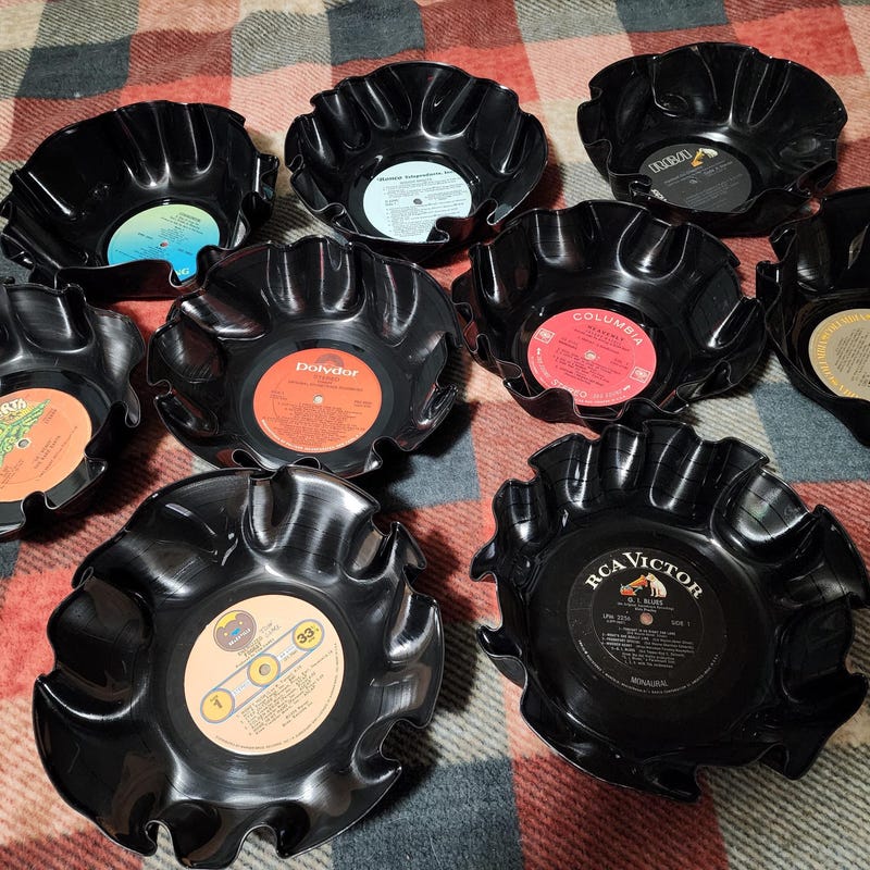 Record Bowls - Etsy