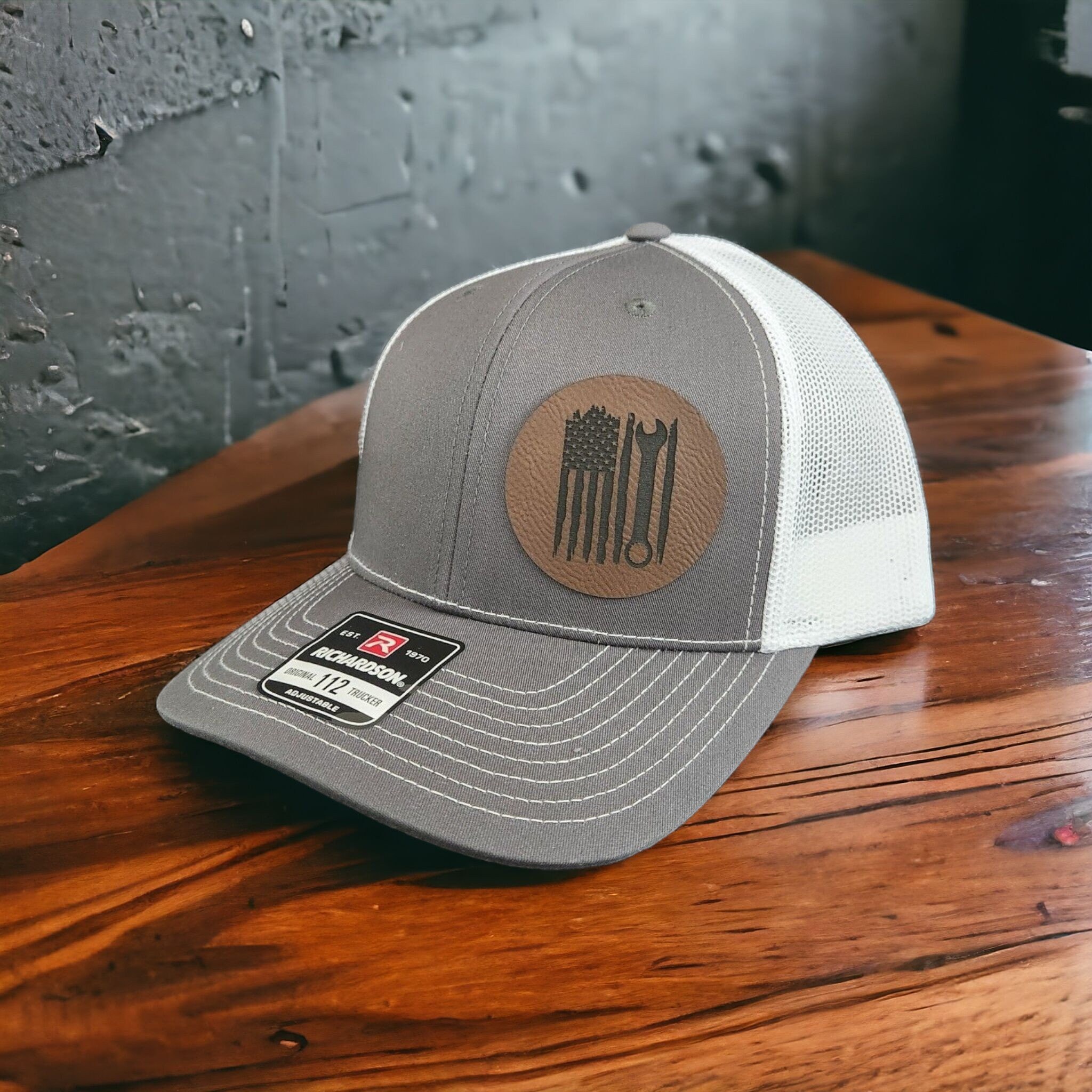 Mechanic American Flag Hat, Patriotic Hat, USA, Custom Hat, Patch Hat ...