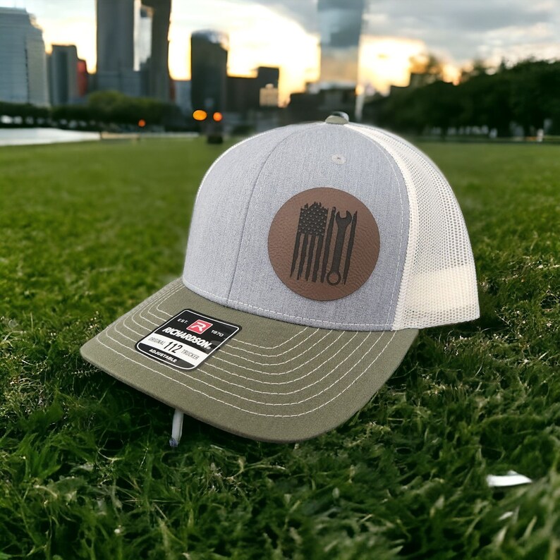 Mechanic American Flag Hat, Patriotic Hat, USA, Custom Hat, Patch Hat ...