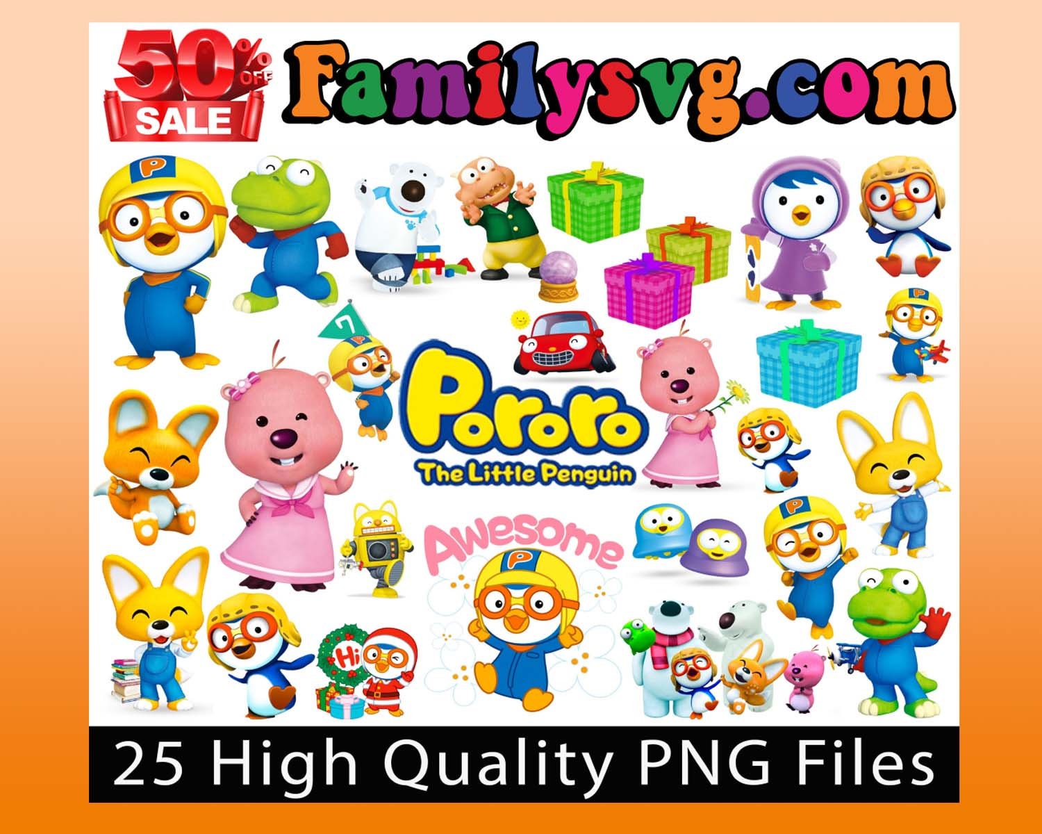 Pororo Clipart Pororo Png Pororo Images Pororo Digital - Etsy