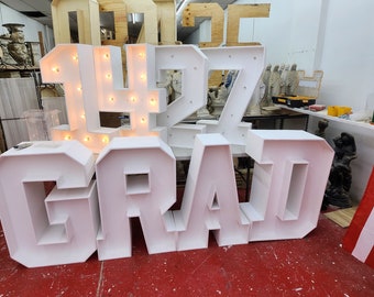 Wood Grad Letters - Etsy