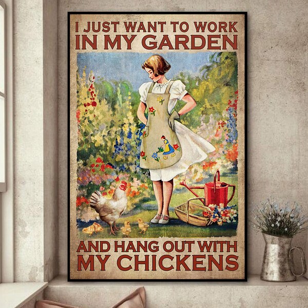 Chicken Poster - Etsy