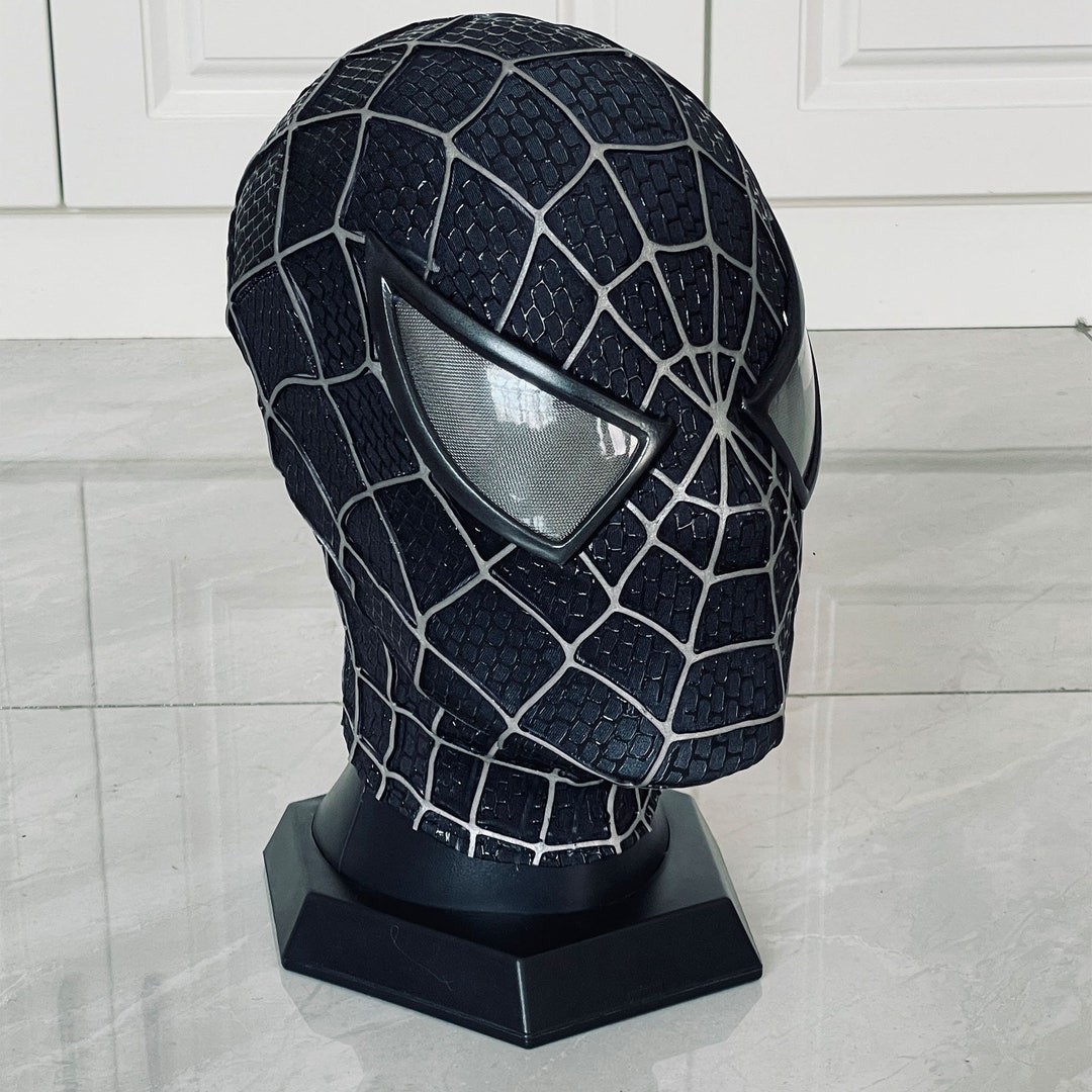 Customized Sam Raimi Spiderman Mask, Black Spiderman Mask Cosplay ...