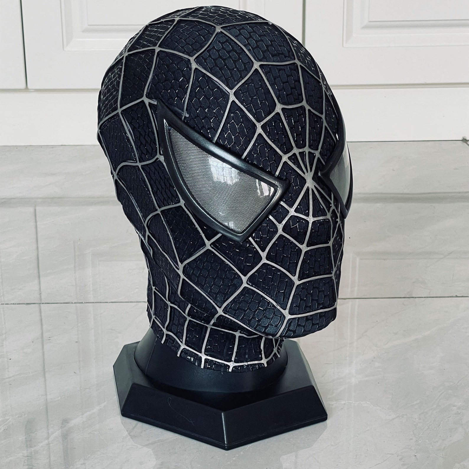 Customized Sam Raimi Spiderman Mask, Black Spiderman Mask Cosplay ...