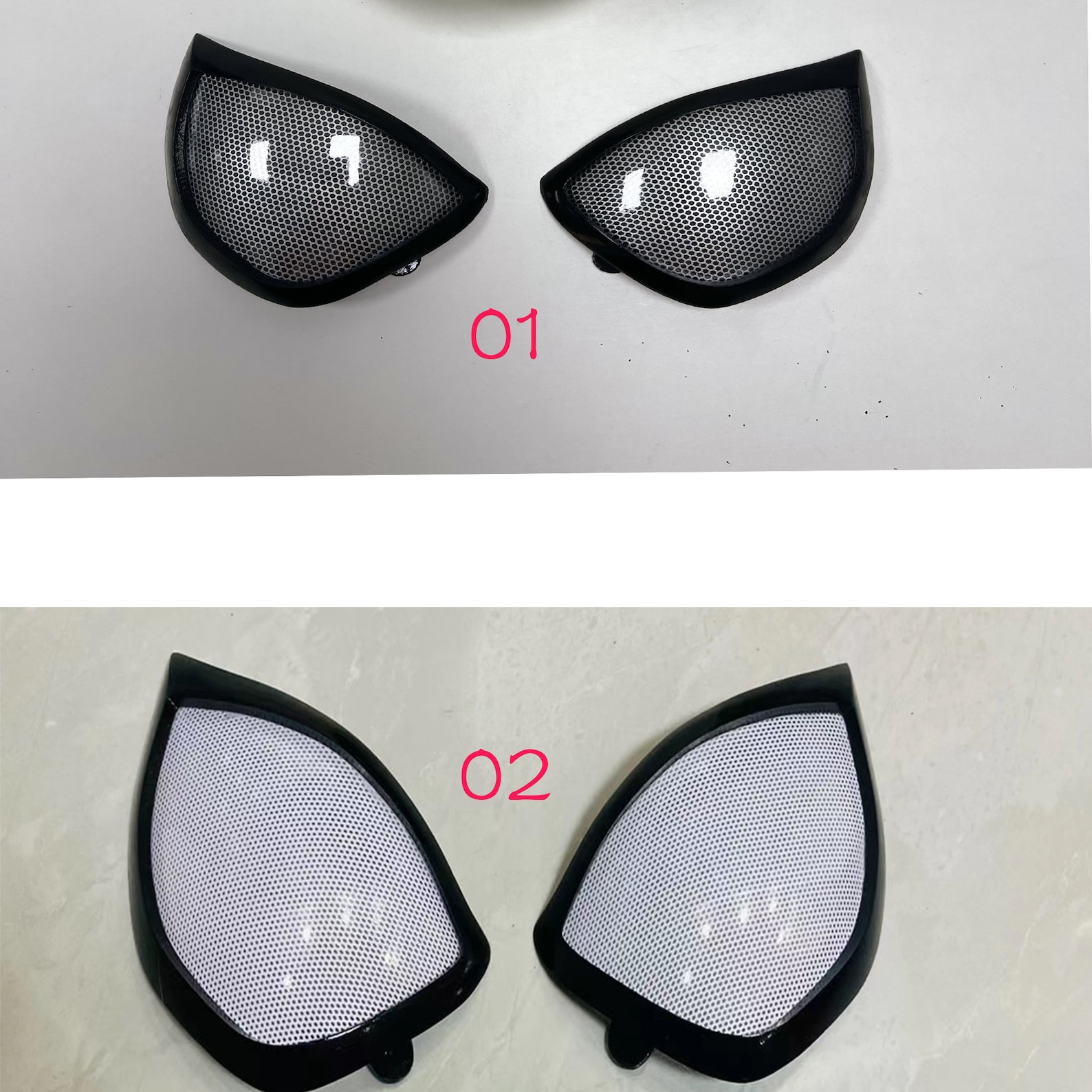 Customized Spiderman Faceshell and Lenses,face Shell and Lenses Black ...