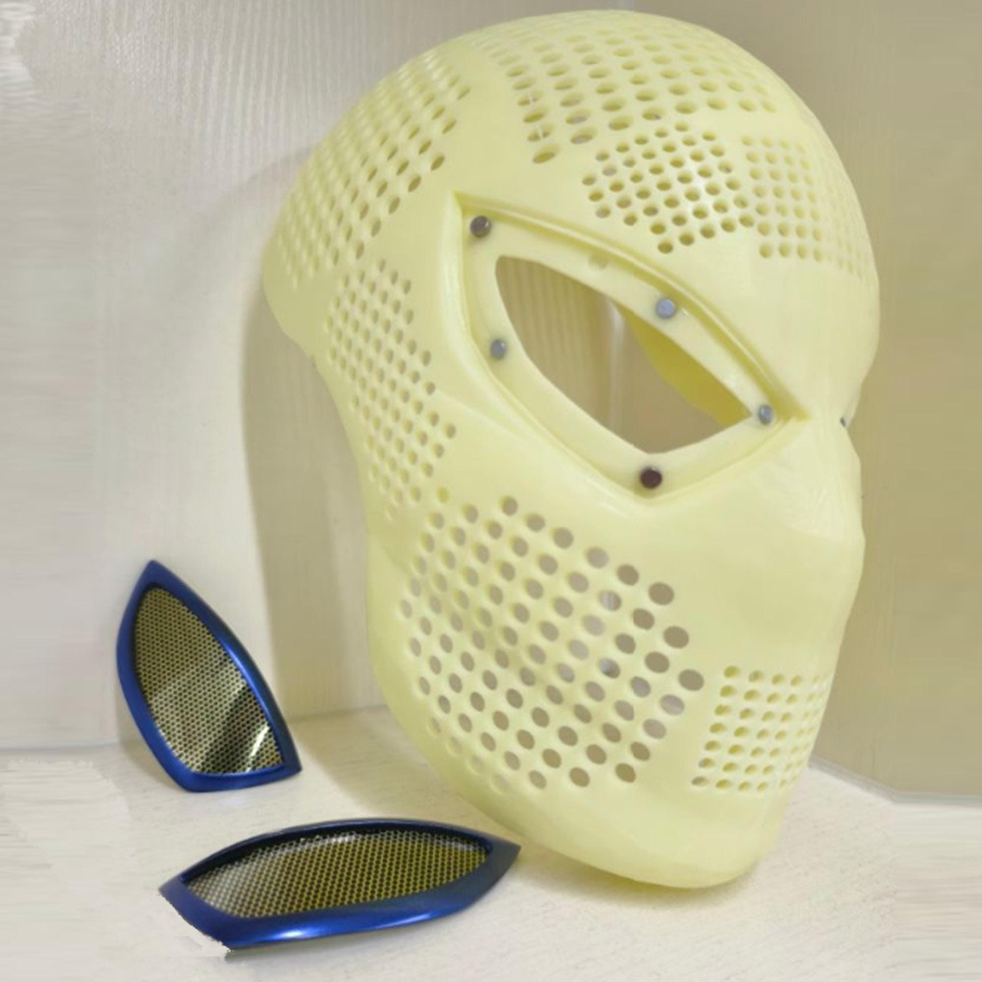 Spiderman 1 Face Shell, Tasm 1, Cosplay With Magnetic Lenses - Etsy