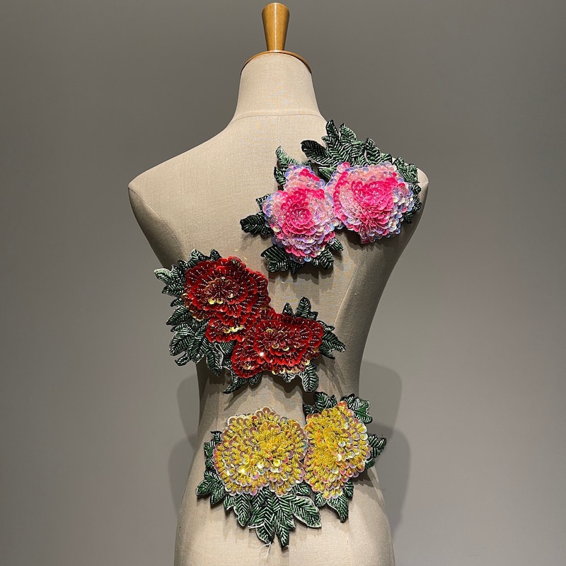 Embroidered Beads - Etsy