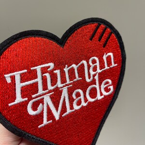 Human Made Embroidered Sacred Heart Iron on Patches for Vintage Clothes ...