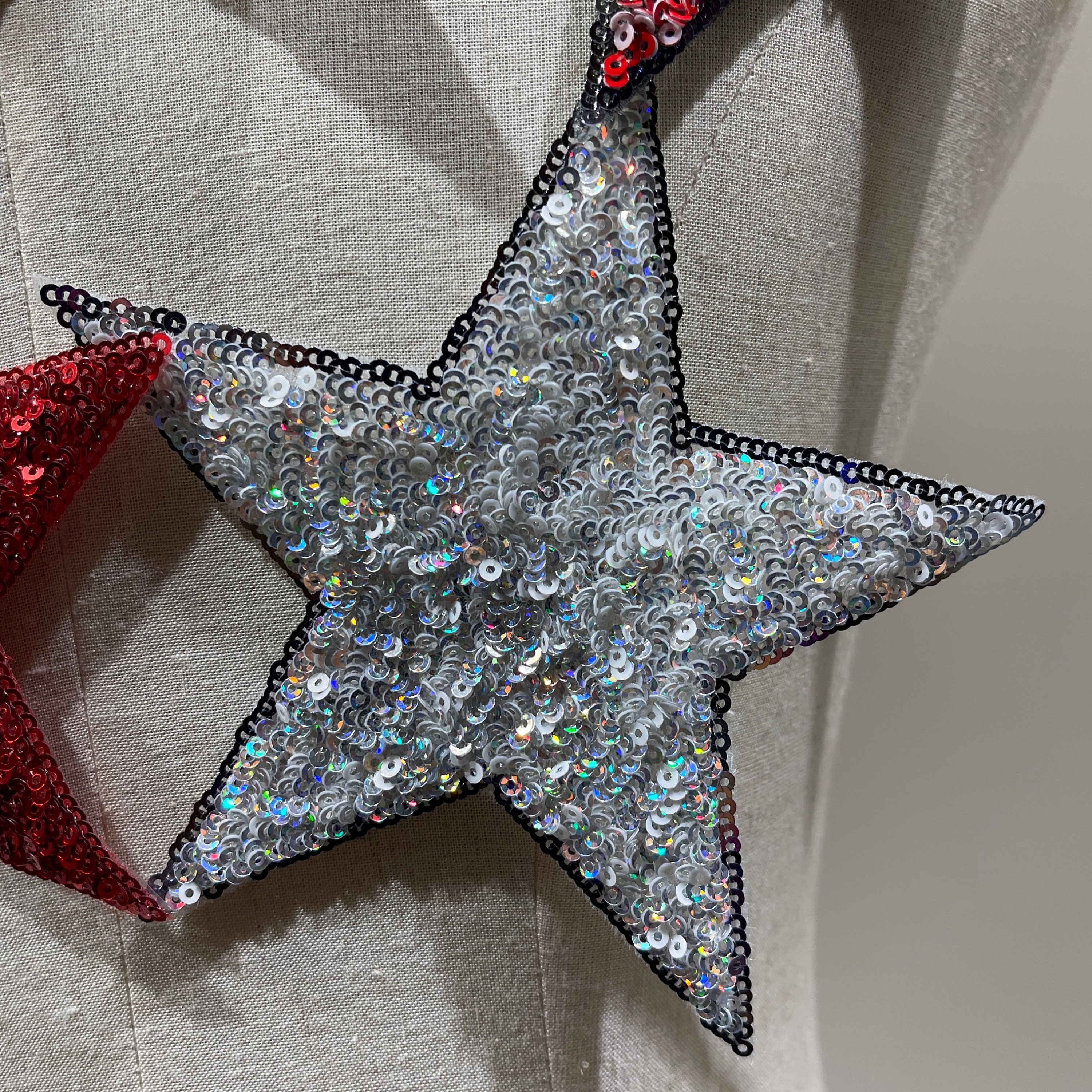 Taylor Sequins Star Iron-on Patch - Sparkling Embellishment for DIY ...