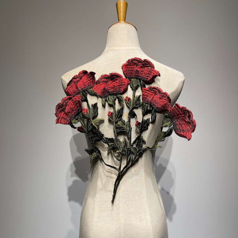 Large Rose Applique - Etsy