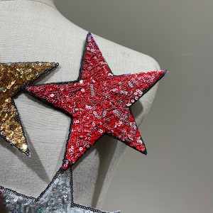 Taylor Sequins Star Iron-on Patch - Sparkling Embellishment for DIY ...