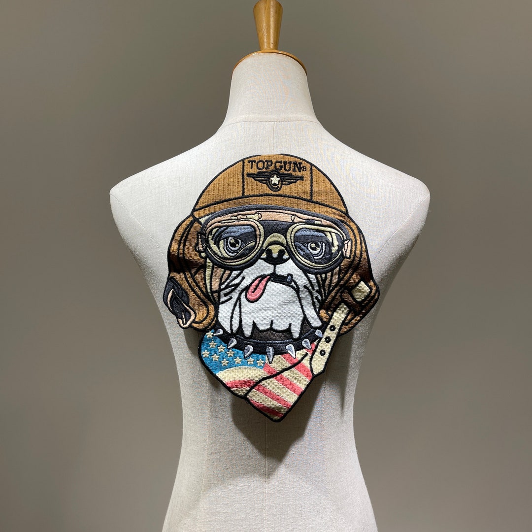 Embroidered American Georgia Bulldogs Pilot Sew on Patch for Clothes ...