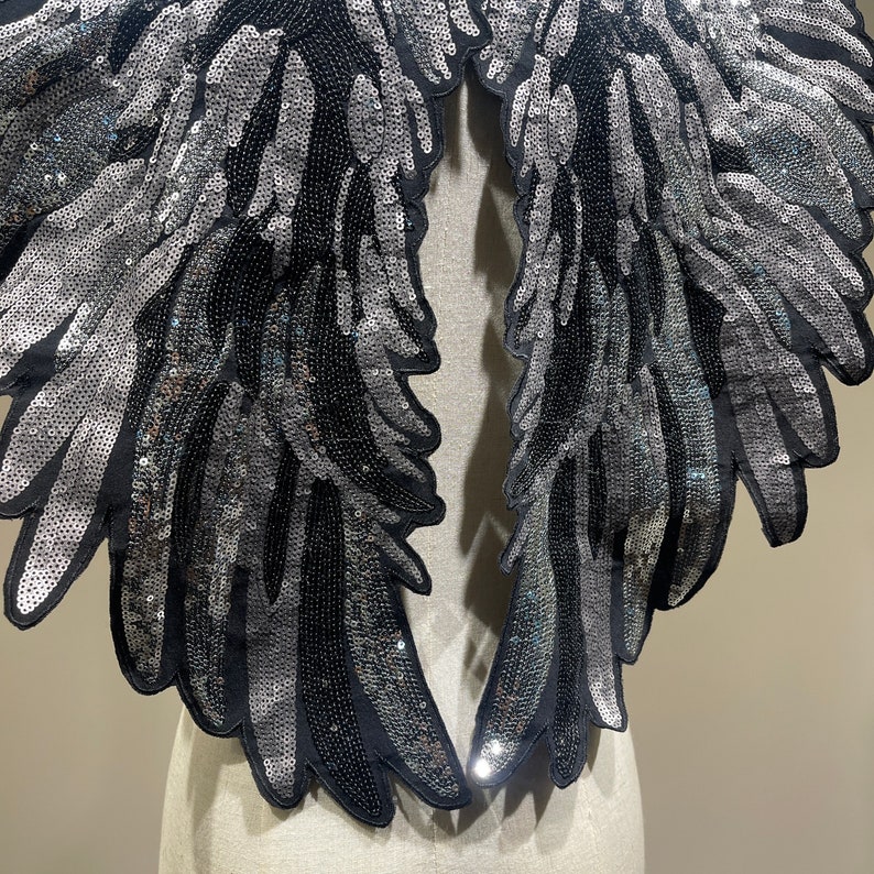 Performance Sequins Angel Wings Multi-color for Vintage Clothes Back ...