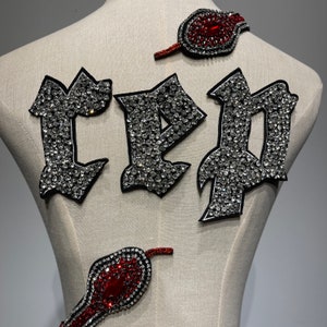 Taylor Sparkling Rhinestone REP Patch for Reputation Outfit Glitter ...